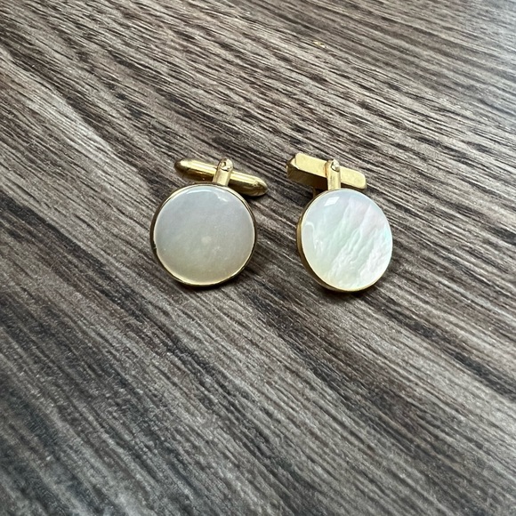 SWANK | Accessories | Vintage Swank Mother Of Pearl Mop Cufflinks | Poshmark
